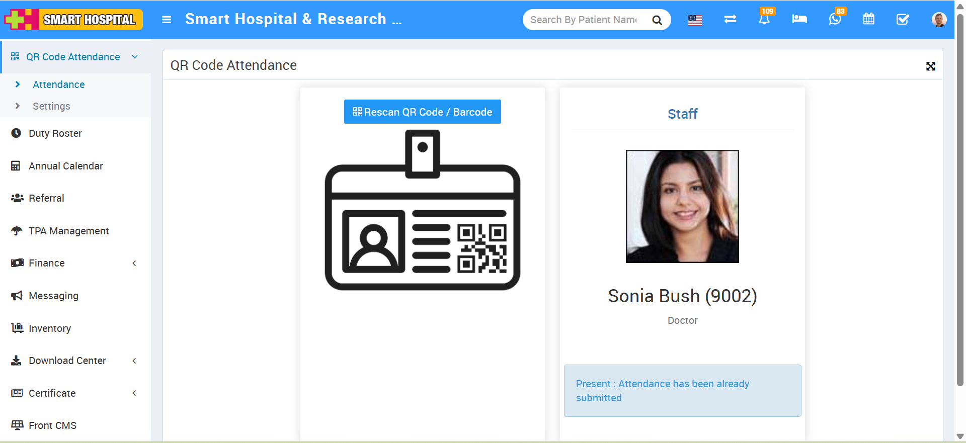 How to enable the auto attendance and mark the attendance of hospital ...