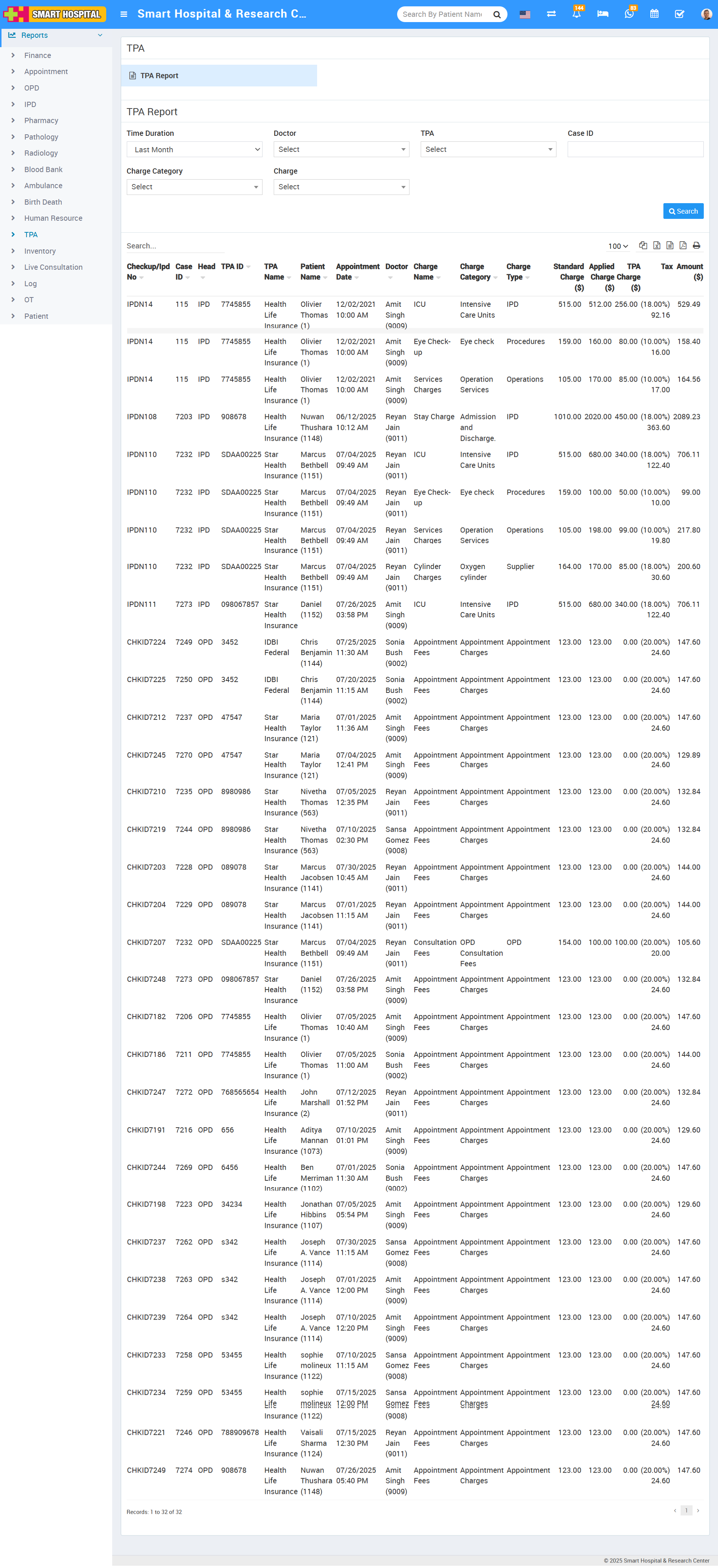 TPA Report - Smart Hospital : Hospital Management System by QDOCS